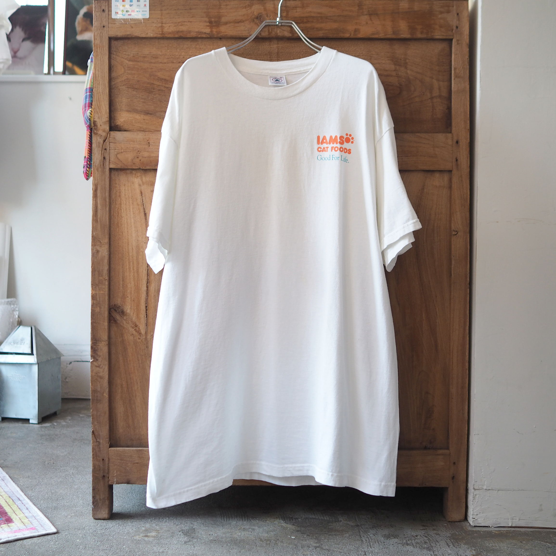 IAMS Good For Life Tee / 90s / Made in USA - ネコ古着 - フレーメンストア
