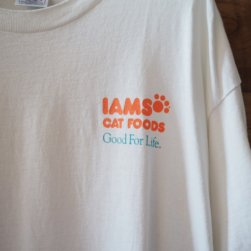 IAMS Good For Life Tee / 90s / Made in USA - ネコ古着 - フレーメンストア